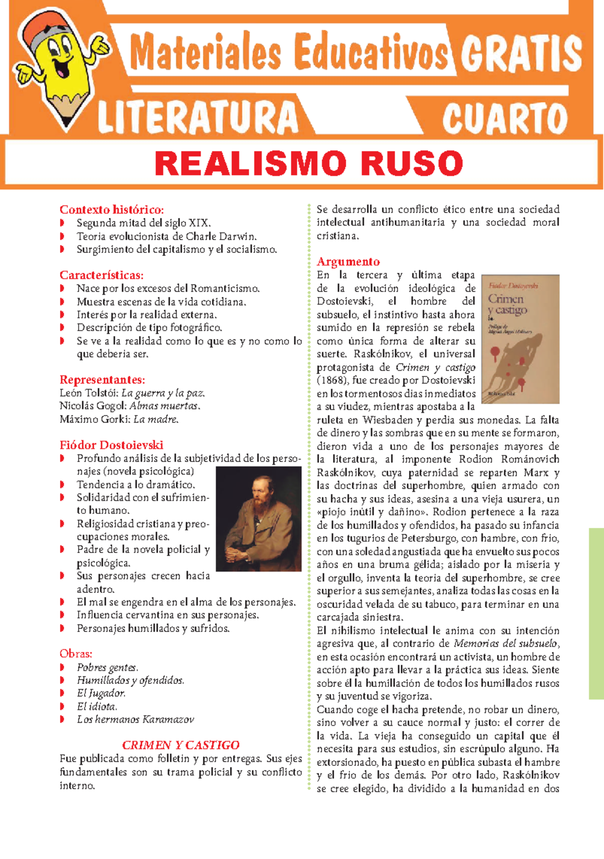 Realismo Ruso para Cuarto Grado de Secundaria - Contexto histórico: Z ...