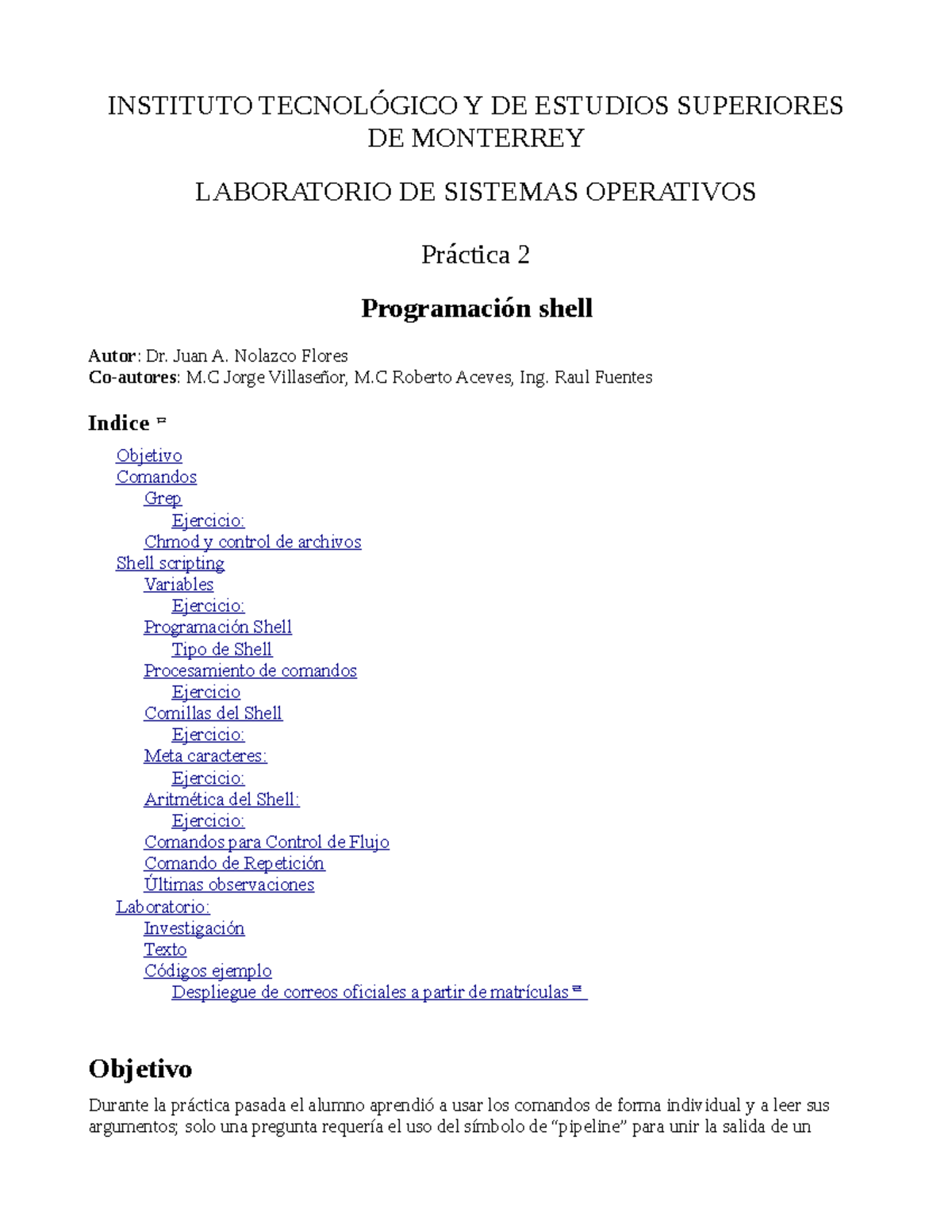 Practica-2-programacion-shell compress - INSTITUTO TECNOLÓGICO Y DE ...