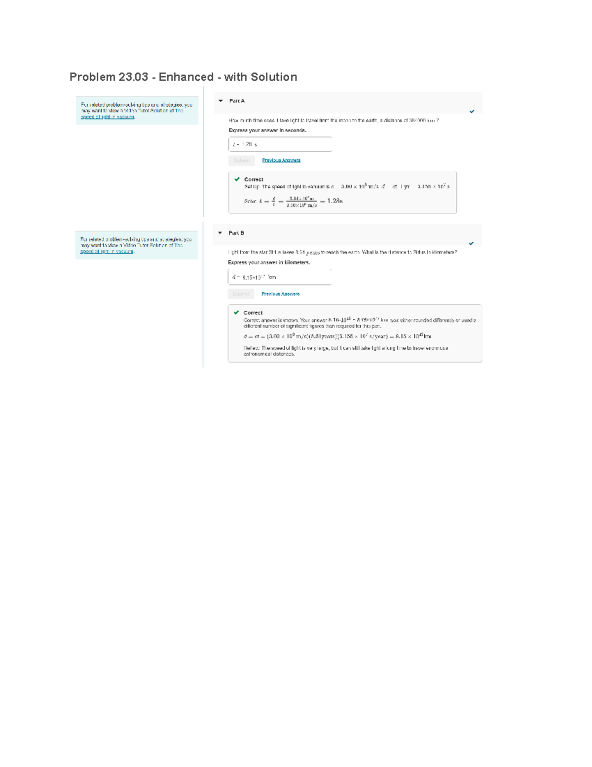 Physics MP Ch23 Problem 23 - PHYS 1112K - Problem 23 - Enhanced - with ...