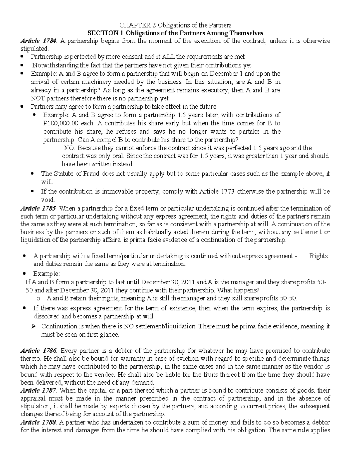 Chapter 2 AND Title 1-2 Partnership and Corporation De Leon 2019 ...