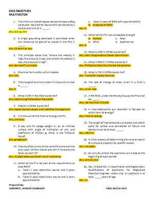 RME Reviewer (Journeyman Compilation) - Exam 1 1.) _______ can be ...