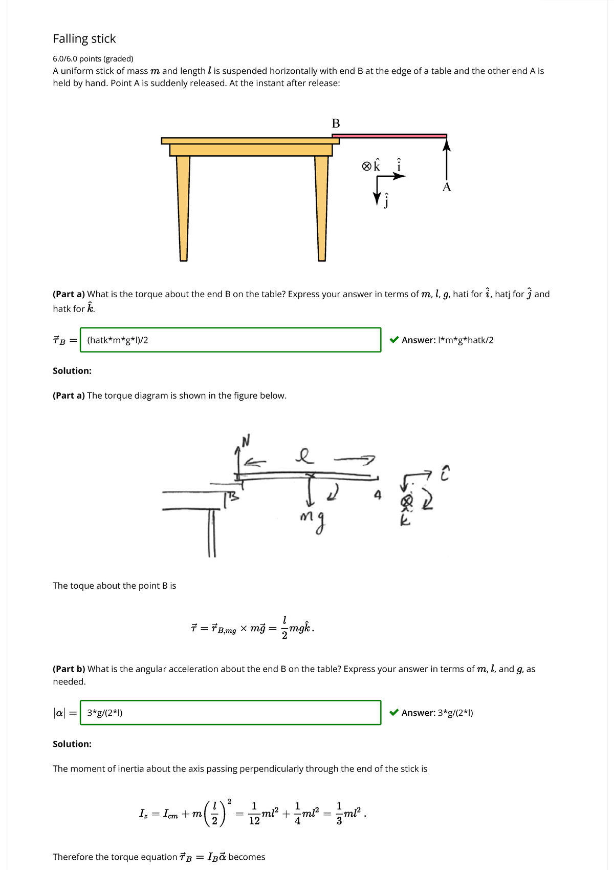 8.01 PSET 8 - Solutions to weekly 8.01 Problem Set (PSET), a Focus on ...