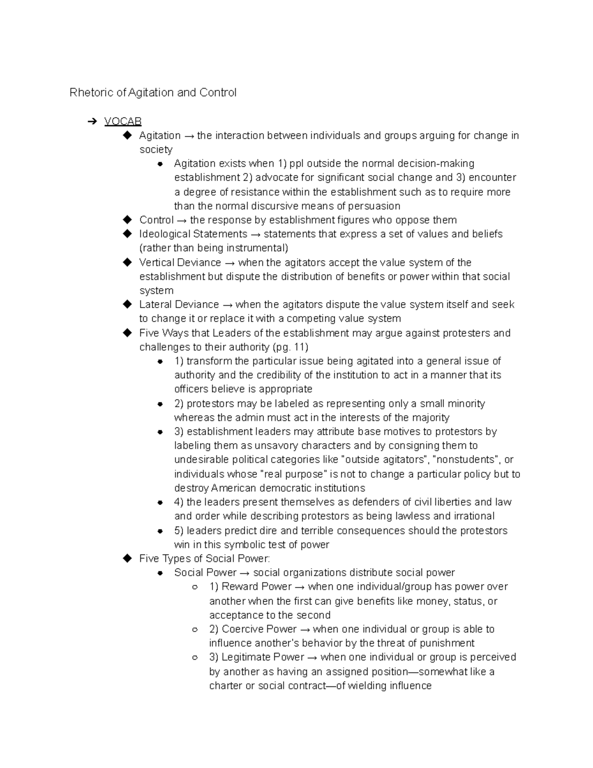 CCM Rhetoric of Agitation and Control - Rhetoric of Agitation and ...