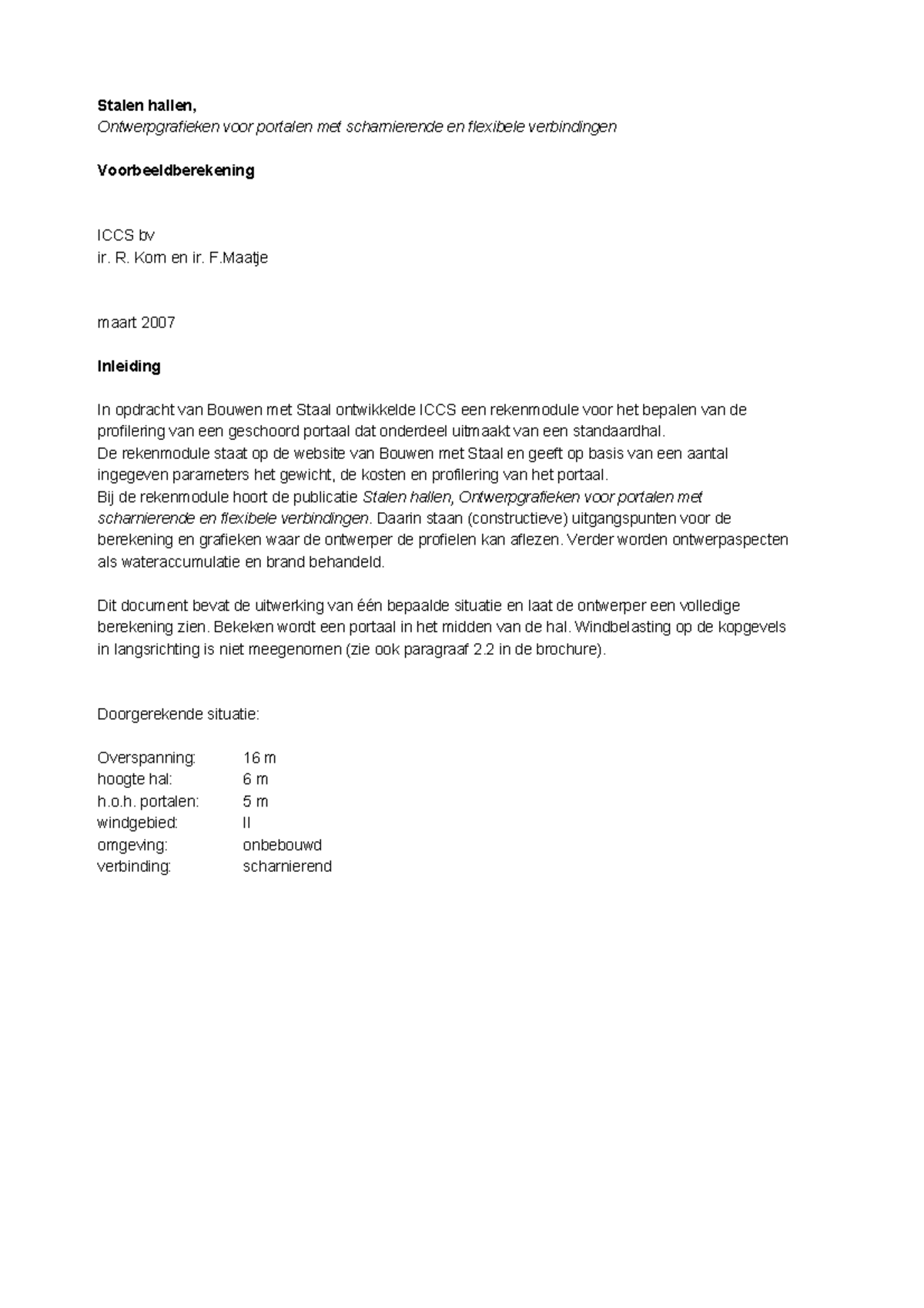 BMS portalen voorbeeld - Stalen hallen, Ontwerpgrafieken voor portalen ...