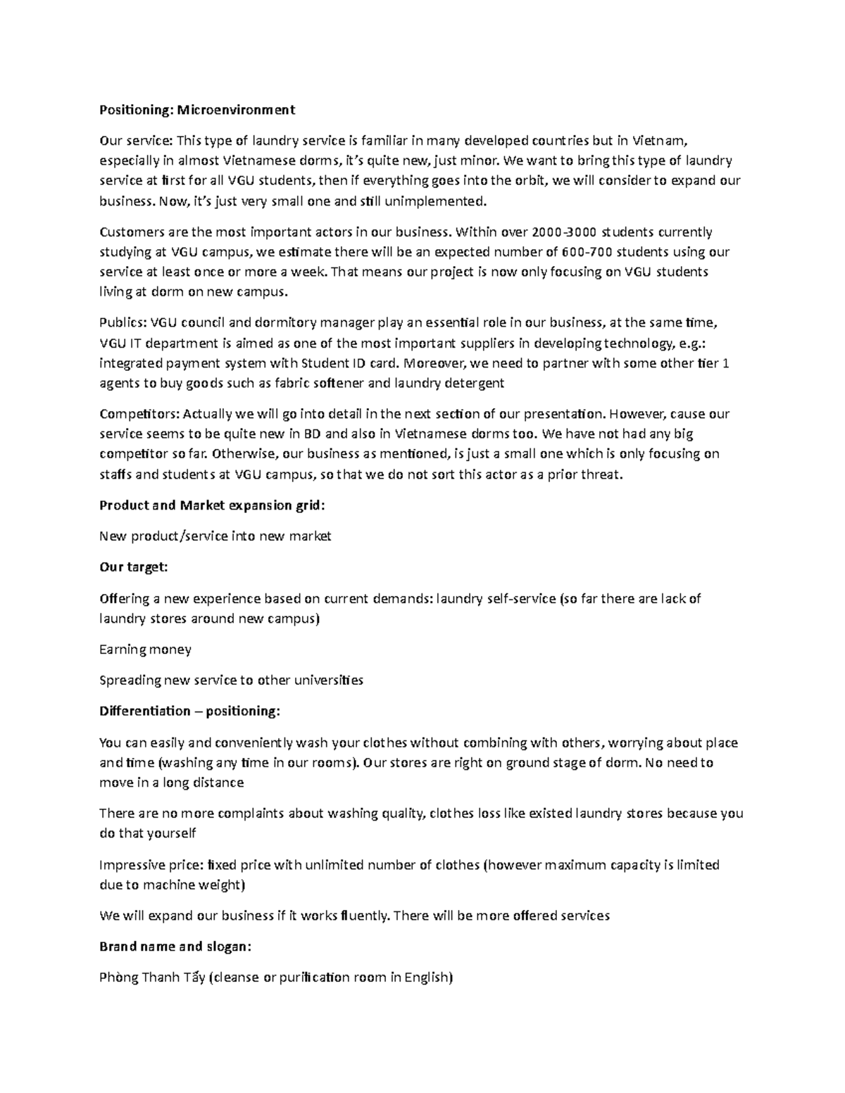 Omargod - jjbbjbjbjbbjbjbjb - Positioning: Microenvironment Our service ...