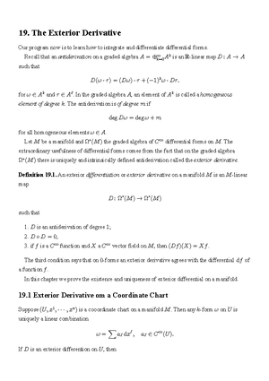 13 Bump Functions and Partitions of Unity - 13. Bump Functions and Partitions of Unity The ...