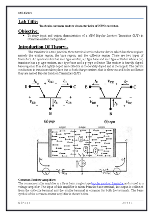 Lab # 004 - Best lab report - 15/10/ Lab Title :- Design the clipper ...
