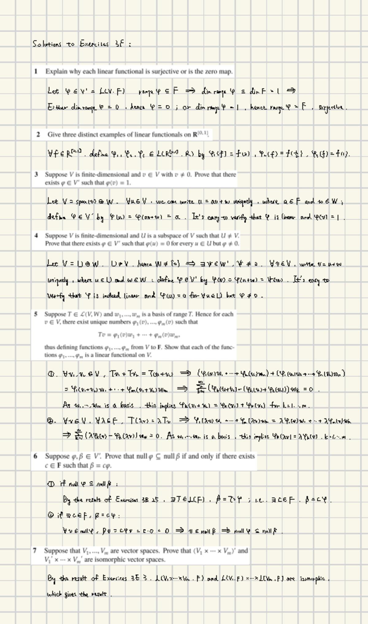 3F - Practice Material Linear Algebra - Solutions to Exercises 3F : Let ...