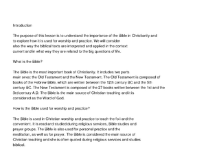 English Christian Studies Study notes - Introduction Christianity: An ...