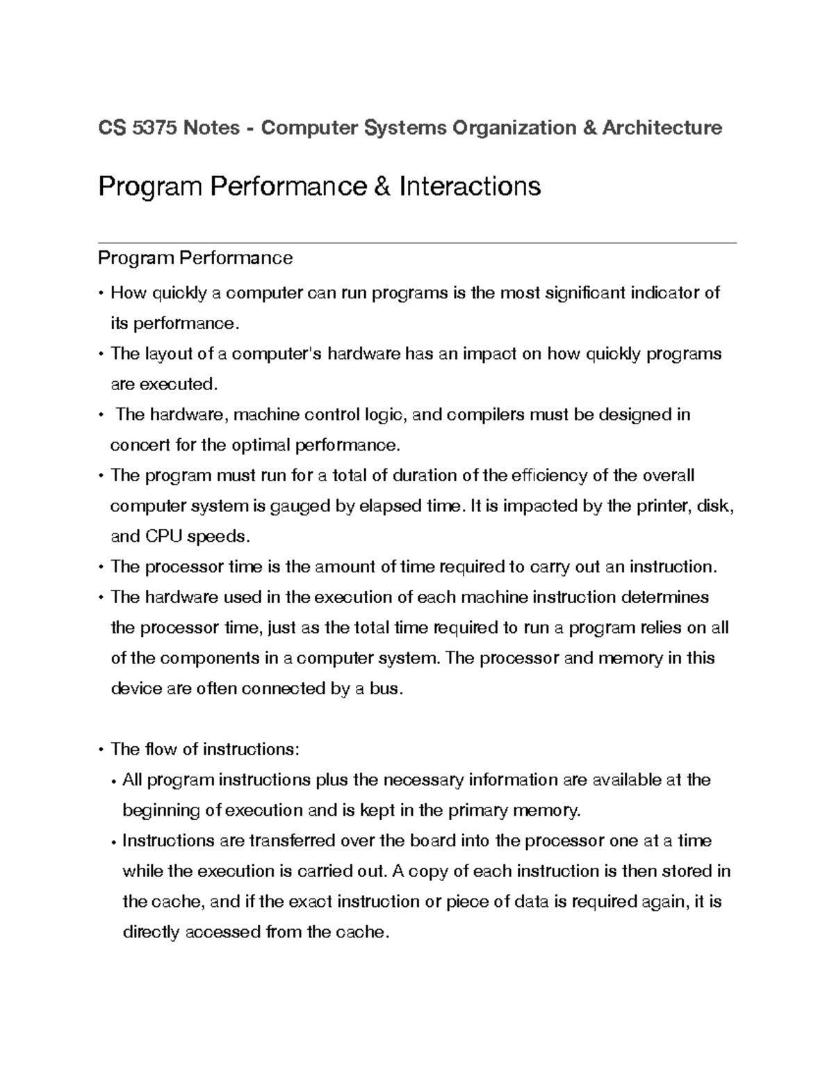 CS 5375 Lecture Notes - L5 - CS 5375 Notes - Computer Systems ...