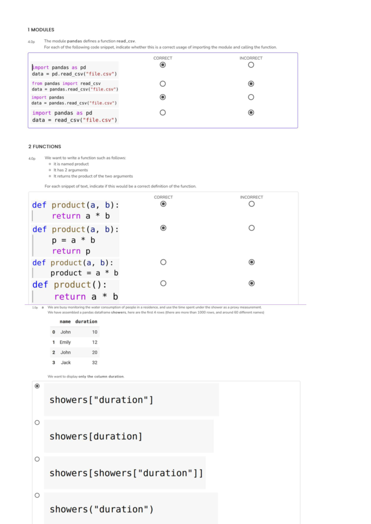 IDM Mock exam 2021 - Midterm exam - Information and Data Management ...