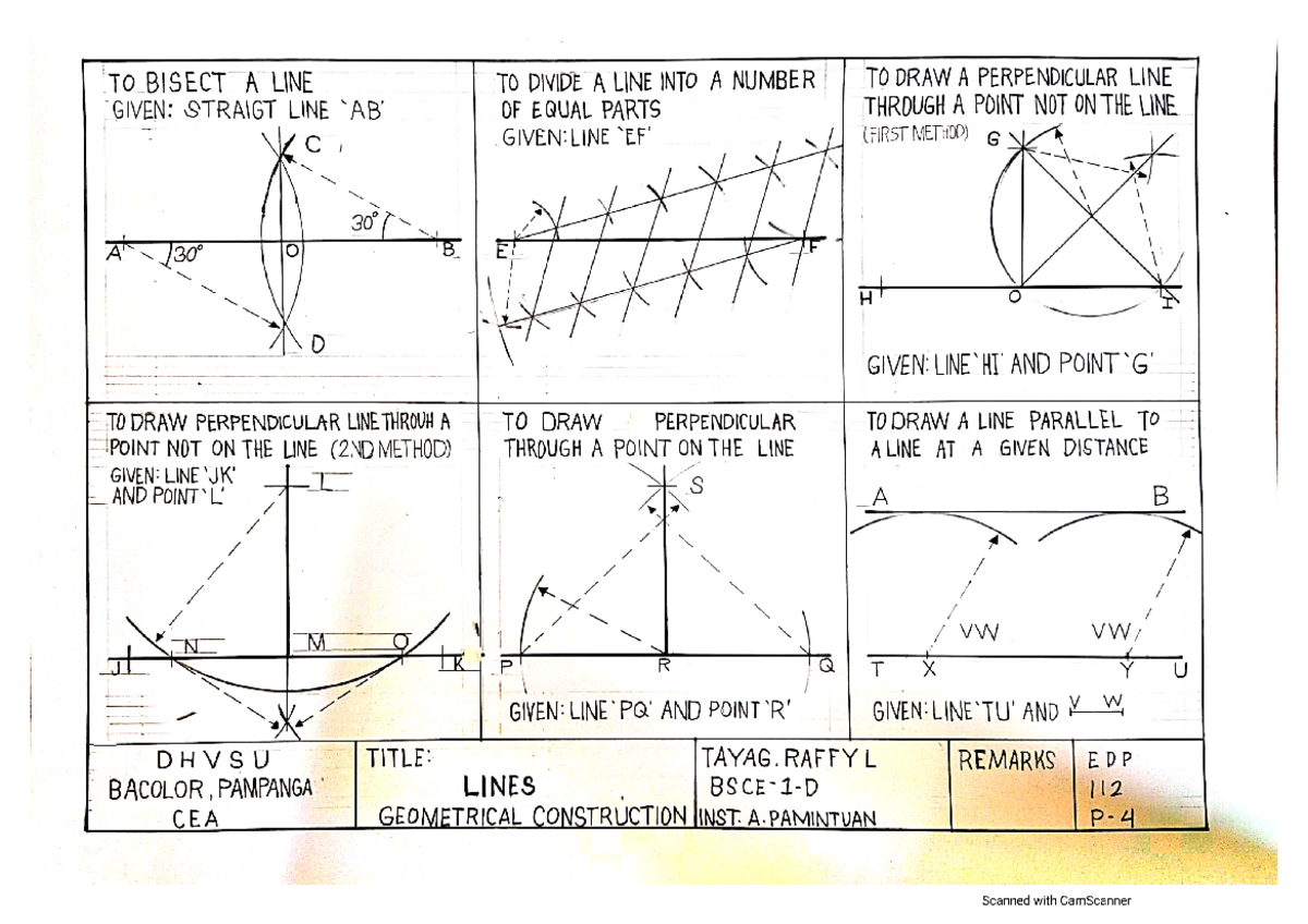 Geometrical construction - Civil Engineering - Studocu