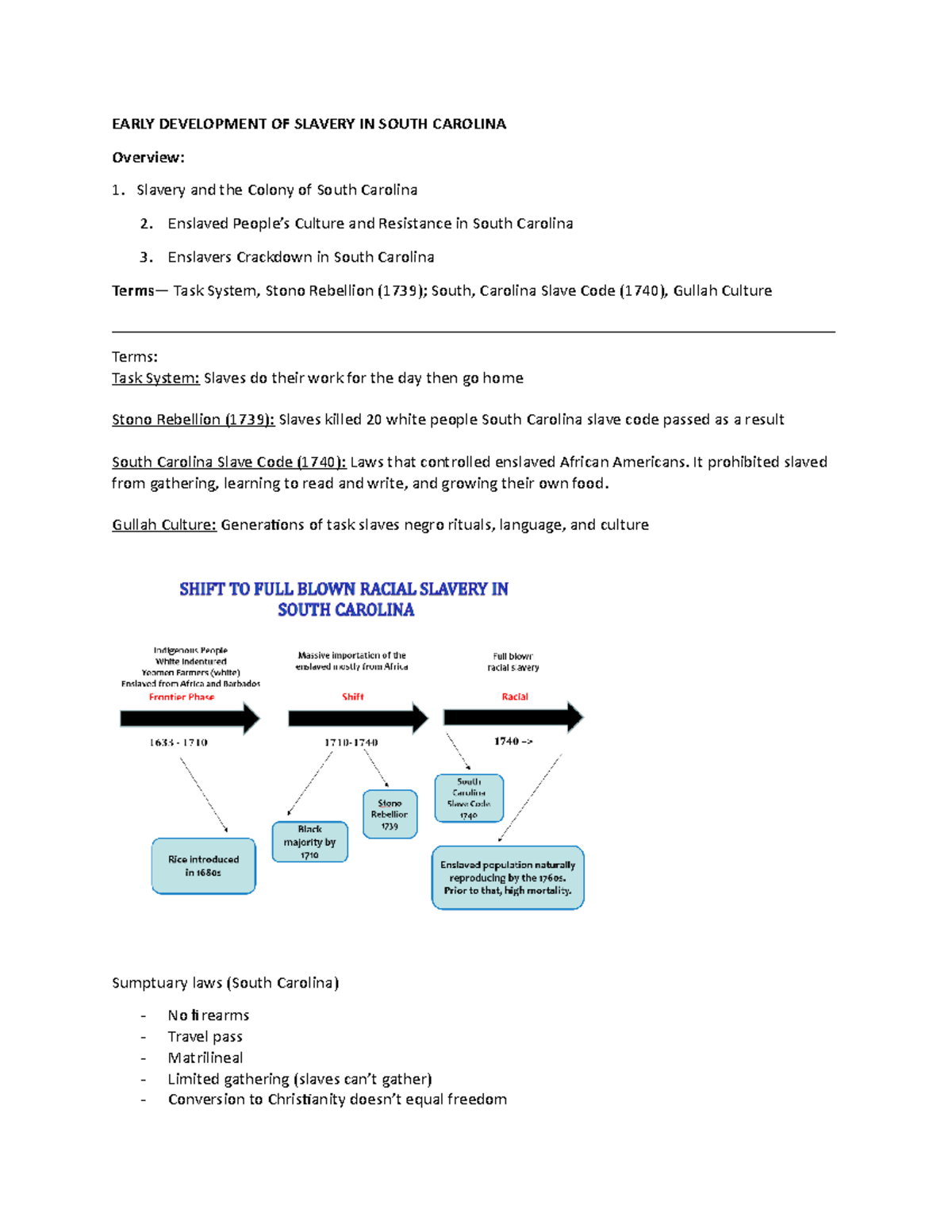 Early Development of Slavery in South Carolina - EARLY DEVELOPMENT OF ...