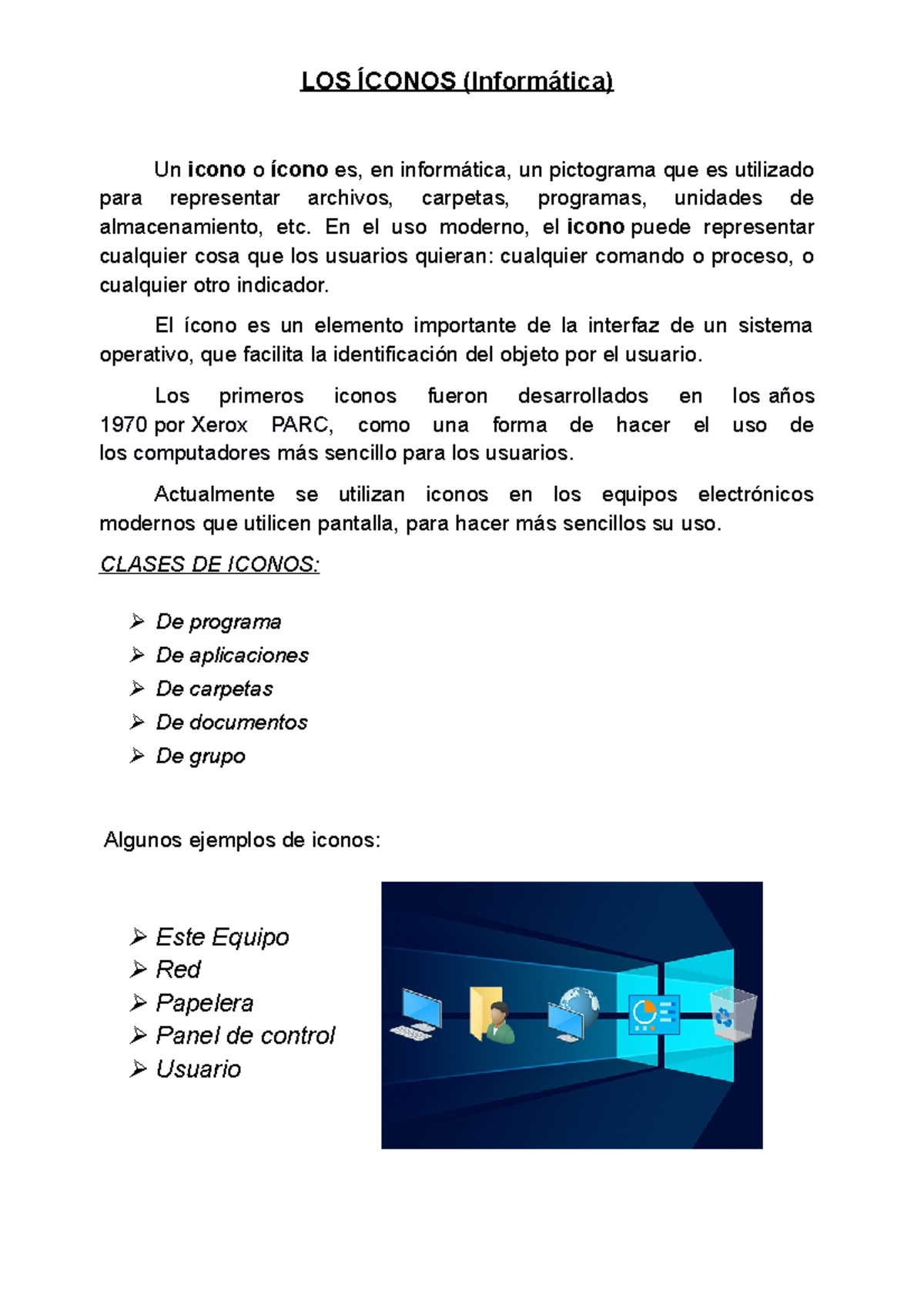 LOS Iconos EN Informatica - LOS ÍCONOS (Informática) Un icono o ícono ...