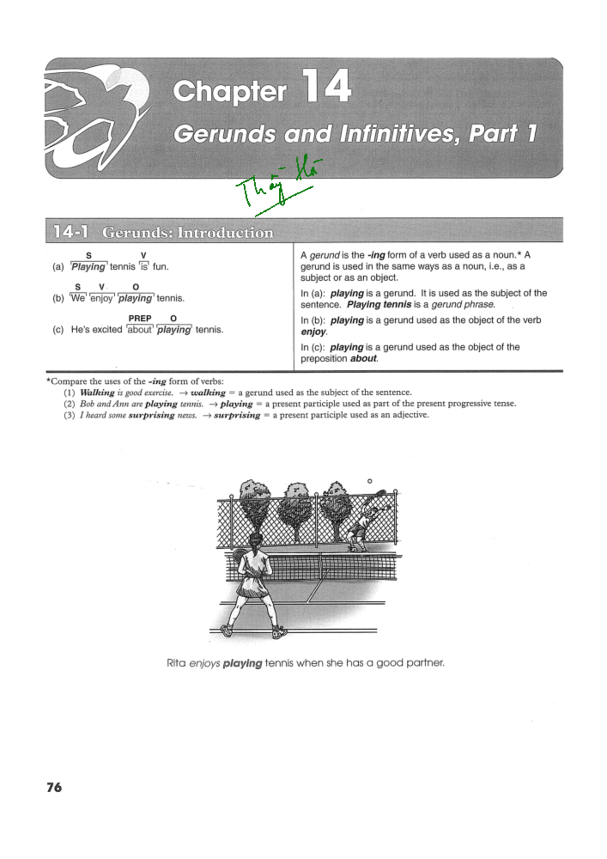 Gerund & Infinitive (introductory lecture) - Chapter 14 Gerunds and ...