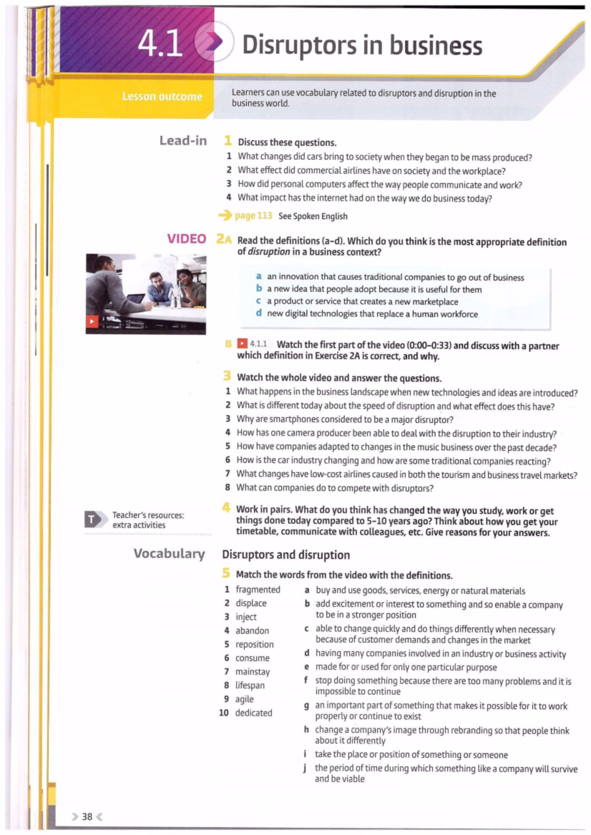 4dzial i 6 - Pearson book 4 6 dzial - Lesson outcome Lead-in VIDEO ...