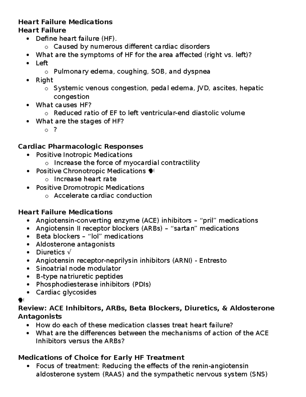 Heart failure medications - Heart Failure Medications Heart Failure ...