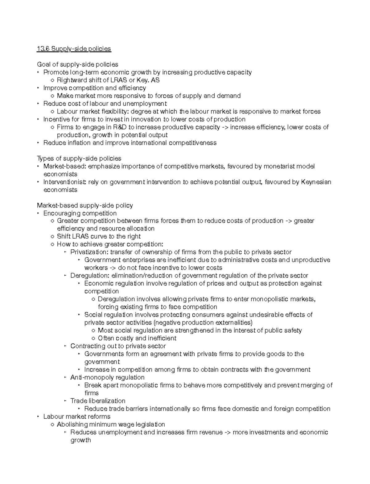 13 6 Supply side Policies 13 Supply side Policies Goal Of Supply side 13-6-supply-side-policies-13-supply-side-policies-goal-of-supply-side