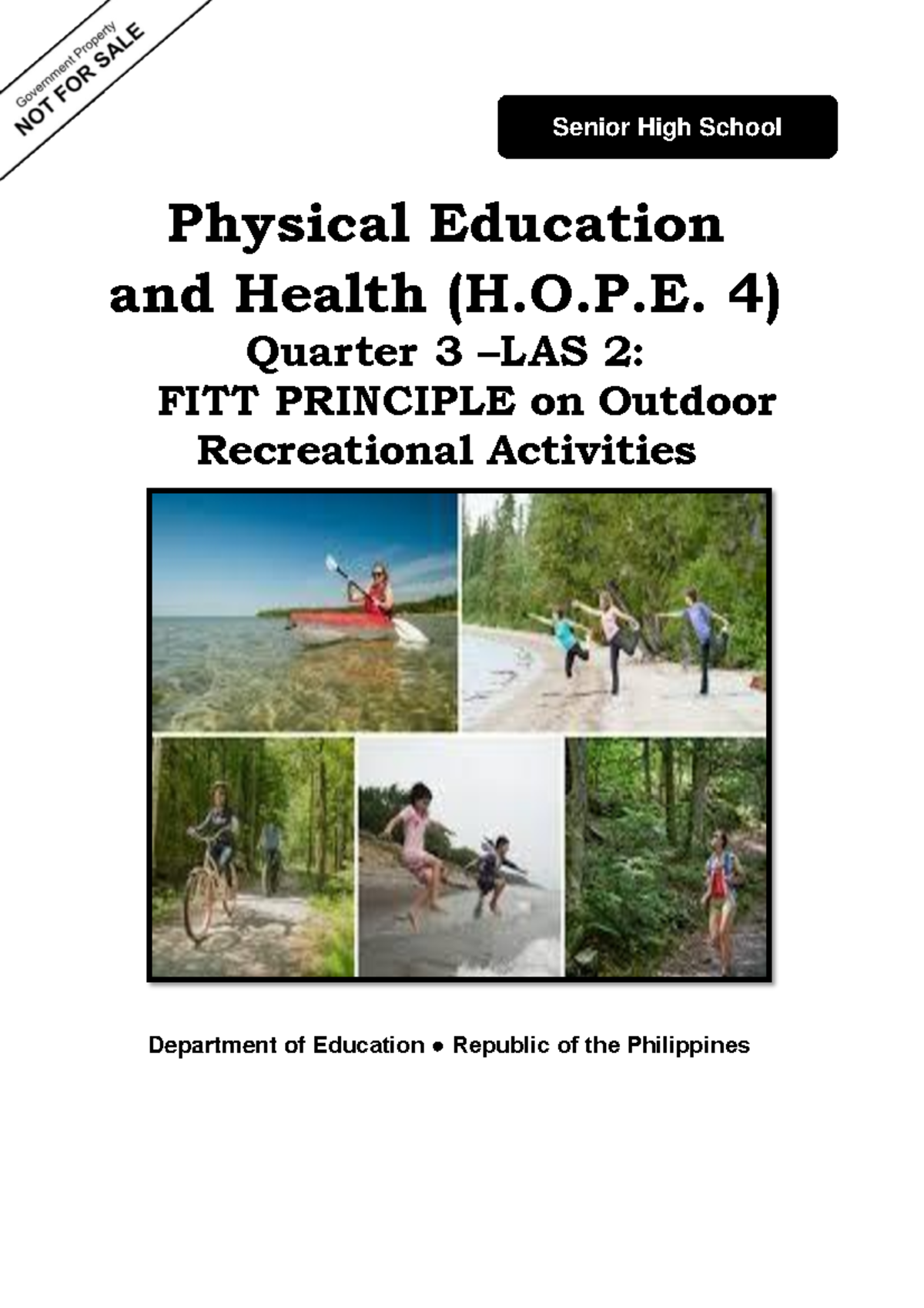 PE 12 Quarter 3 module 2 Gilbert Manili Sets FIIT goals Evaluated ...