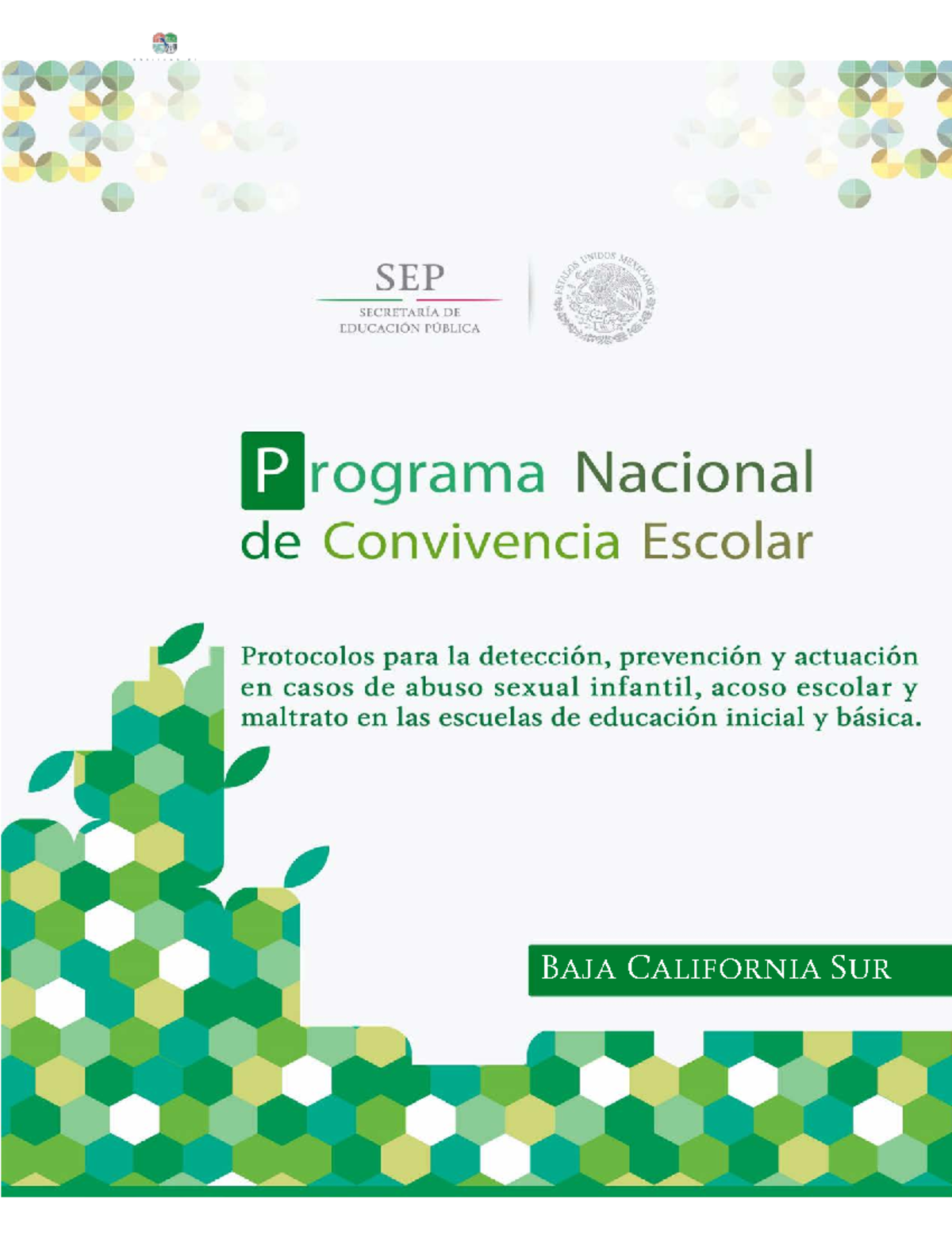 DOC 6 Programa Nacional de Convivencia Escolar Protocolo en BCS - Baja ...