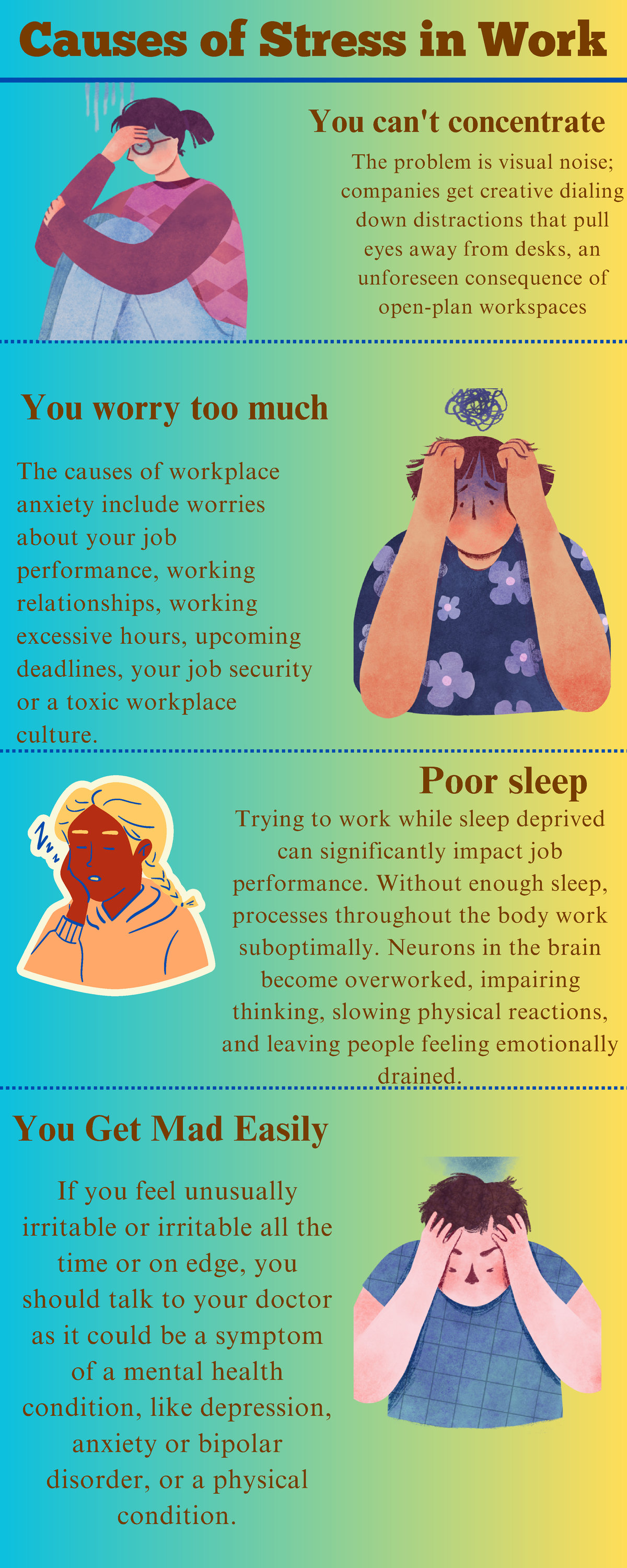 OB infograph 2 - The causes of workplace anxiety include worries about ...