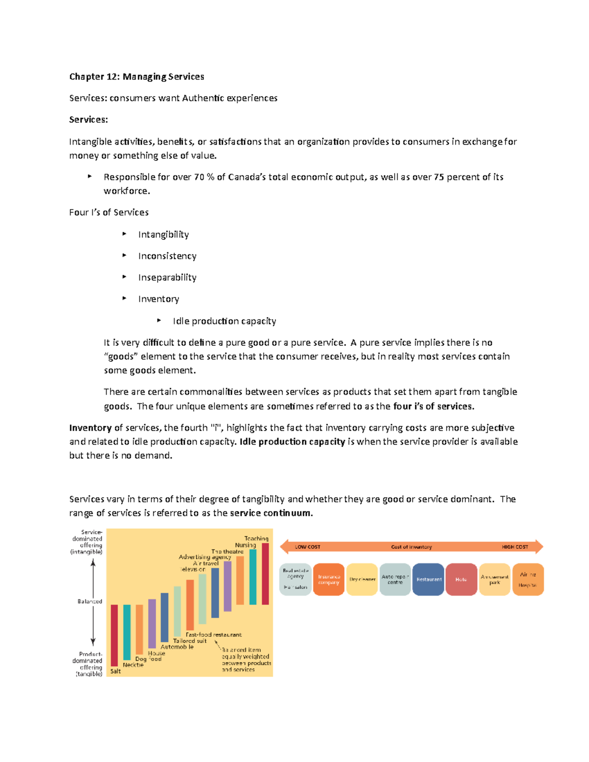 Chapter 12 - Lecture notes 12 - Chapter 12: Managing Services Services ...