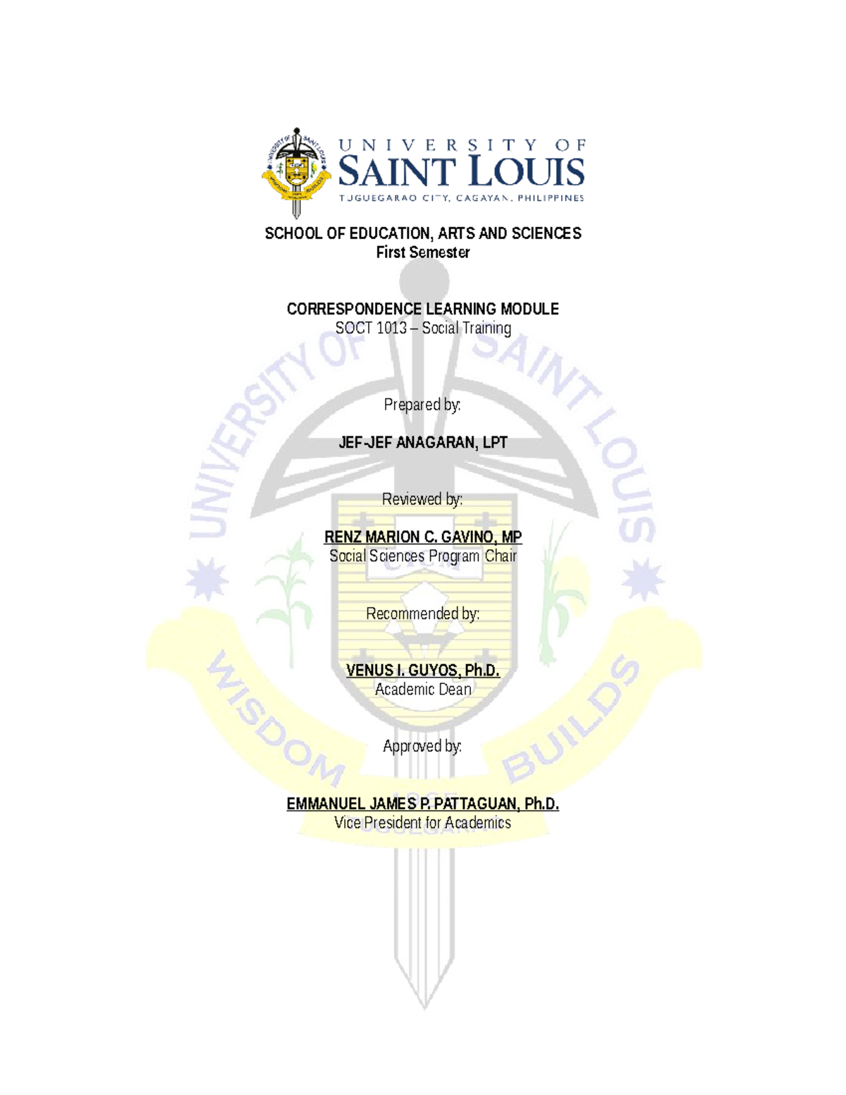 SOCT 1013 Module 2 Week 3 and 4 2 - SCHOOL OF EDUCATION, ARTS AND ...