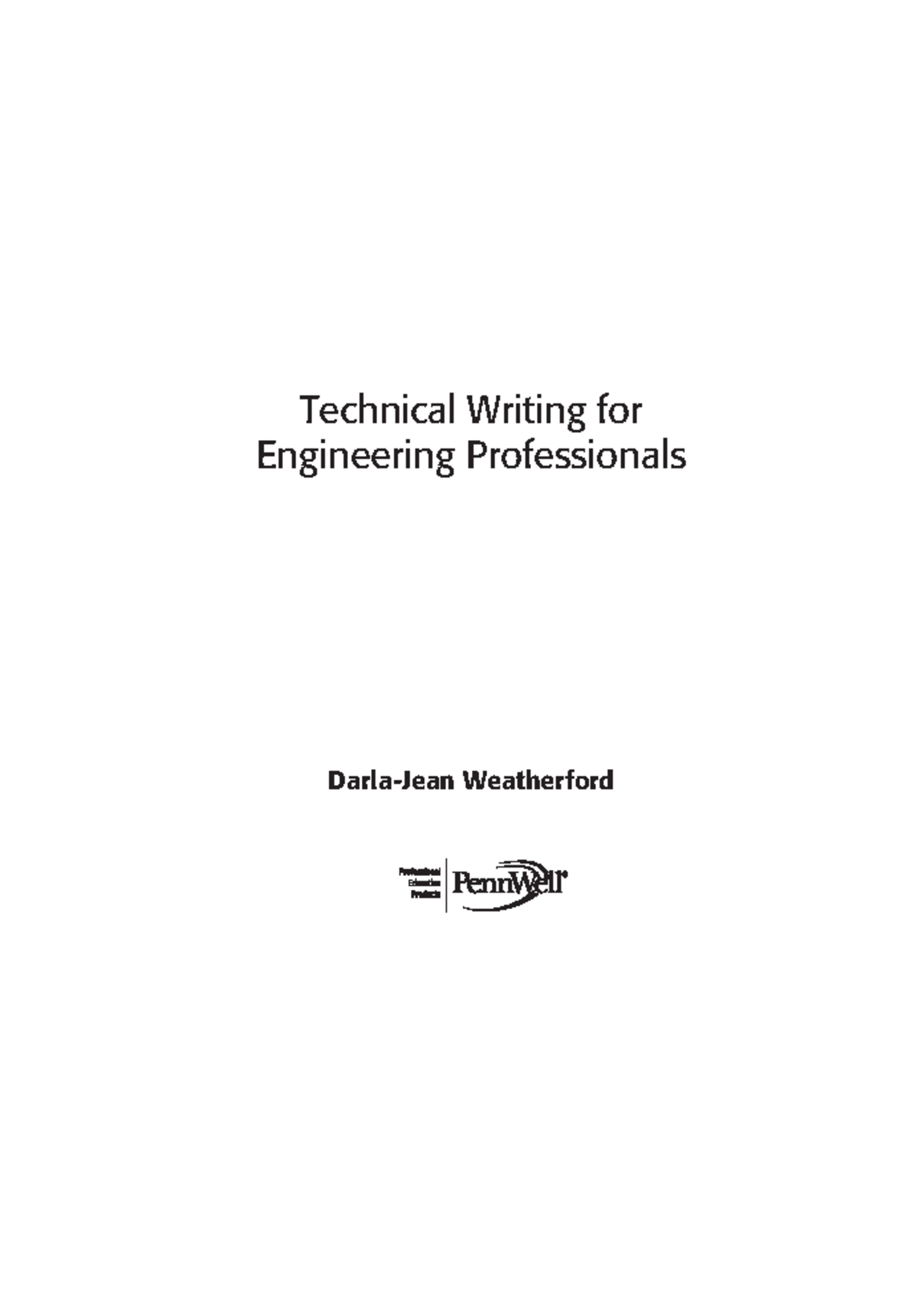 Technical Writing Engineering Professionals TOC Sample - Technical ...