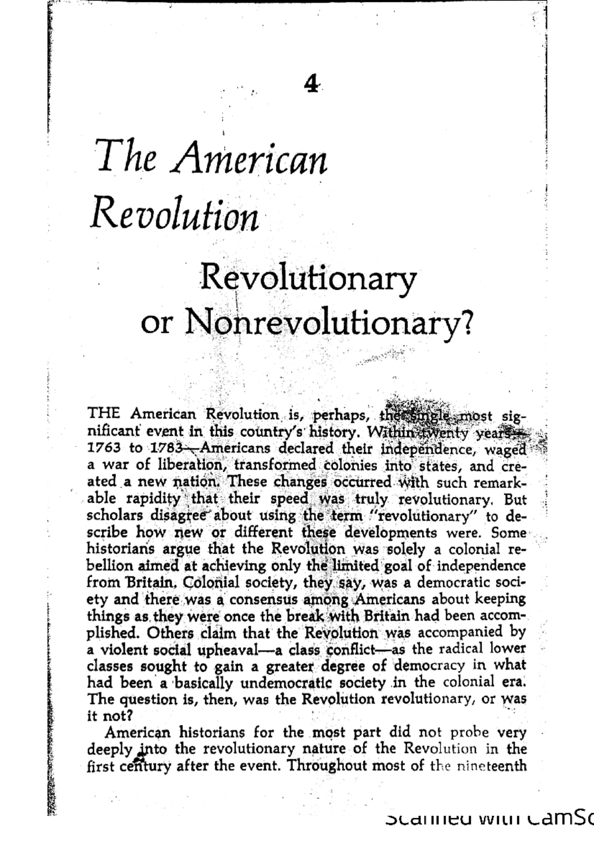 American Revolution - 22518 - Studocu
