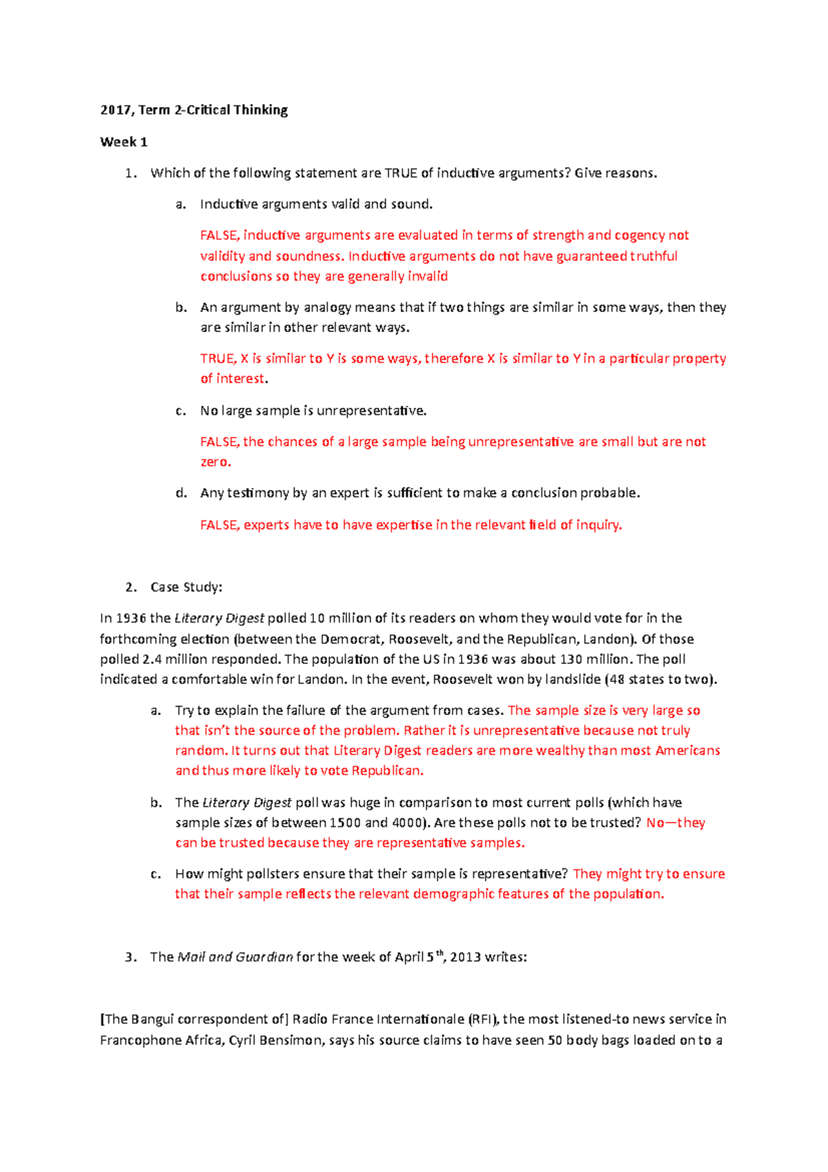 Term 2 tut 1-answers - tut 1 answers term 2 answers - 2017, Term 2-Critical Thinking Week 1 1 ...