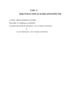 Unit 5 Global Environmental issues and policies - Unit 5 ...