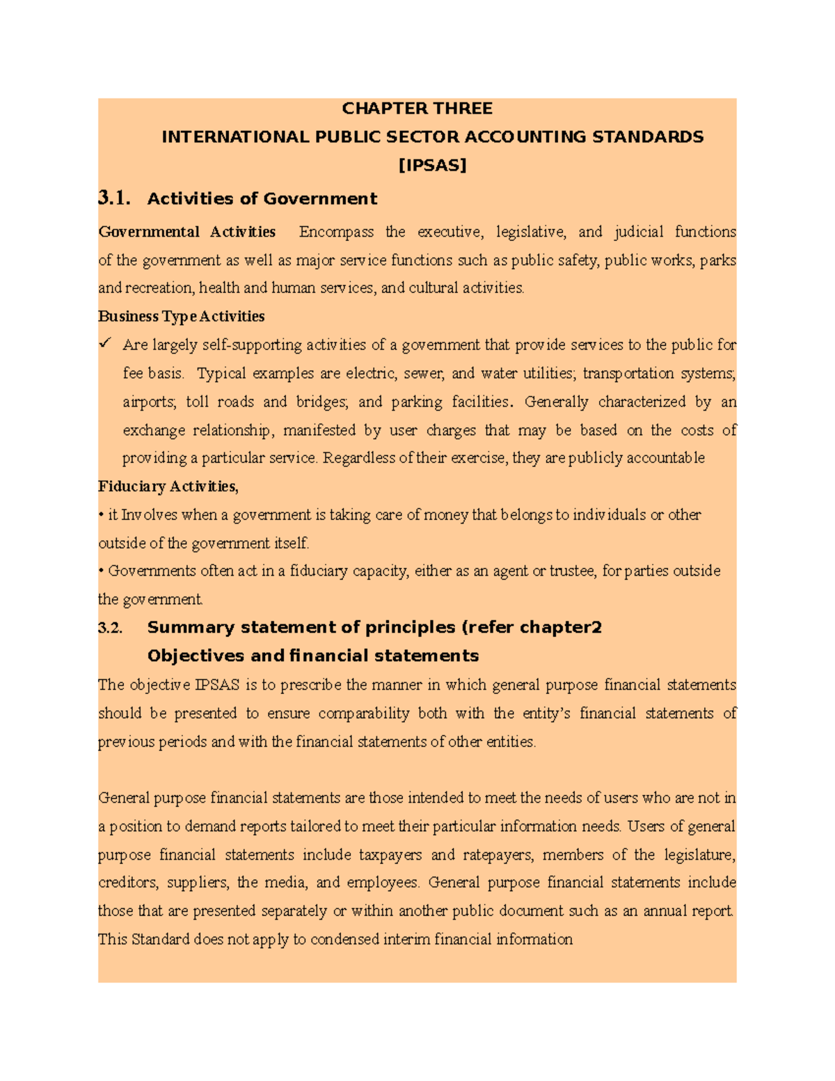 PSA chapter 3 teacher - Ch 3 - CHAPTER THREE INTERNATIONAL PUBLIC ...