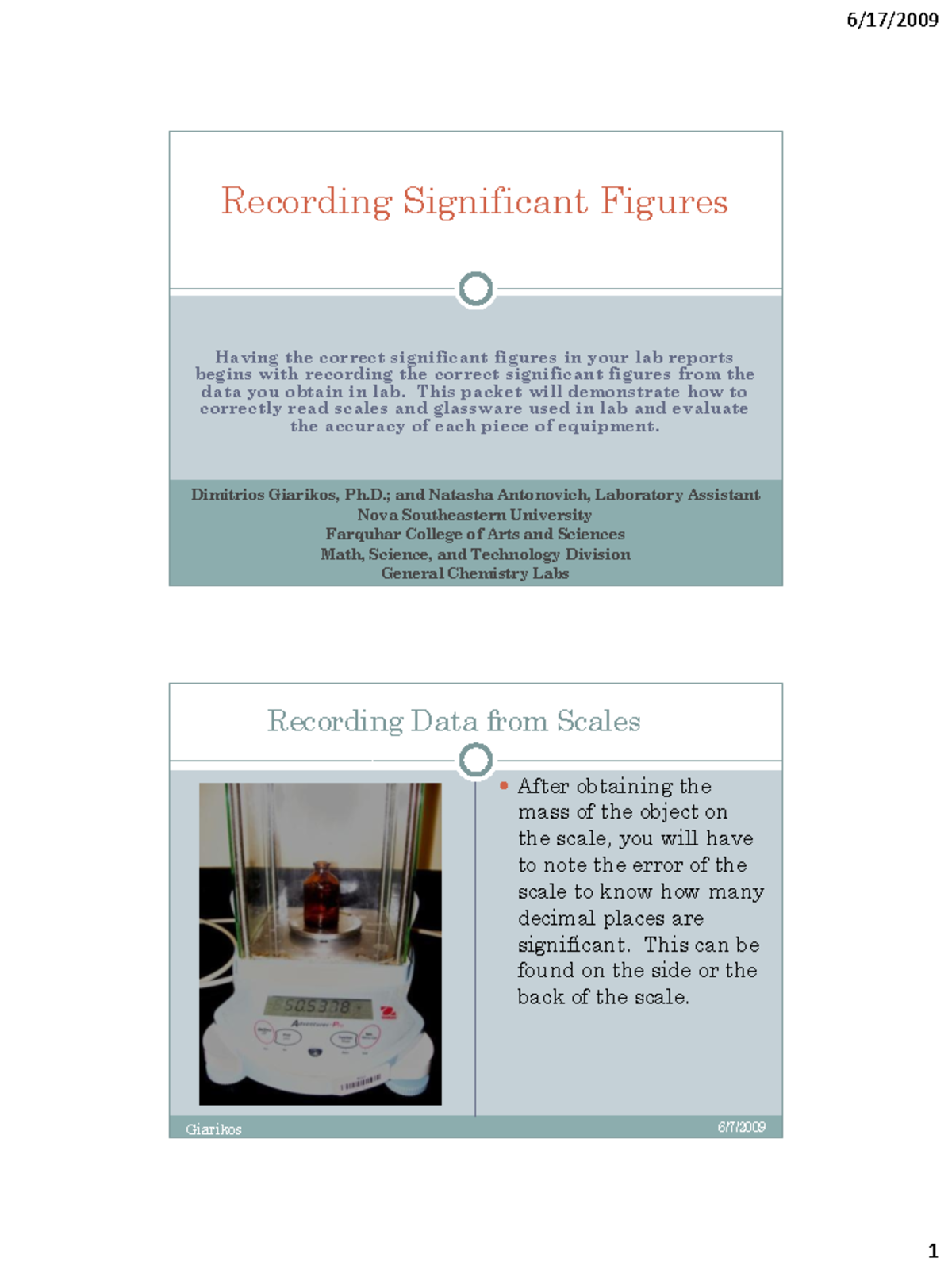 Recording Significant Figures - Having the correct significant figures ...