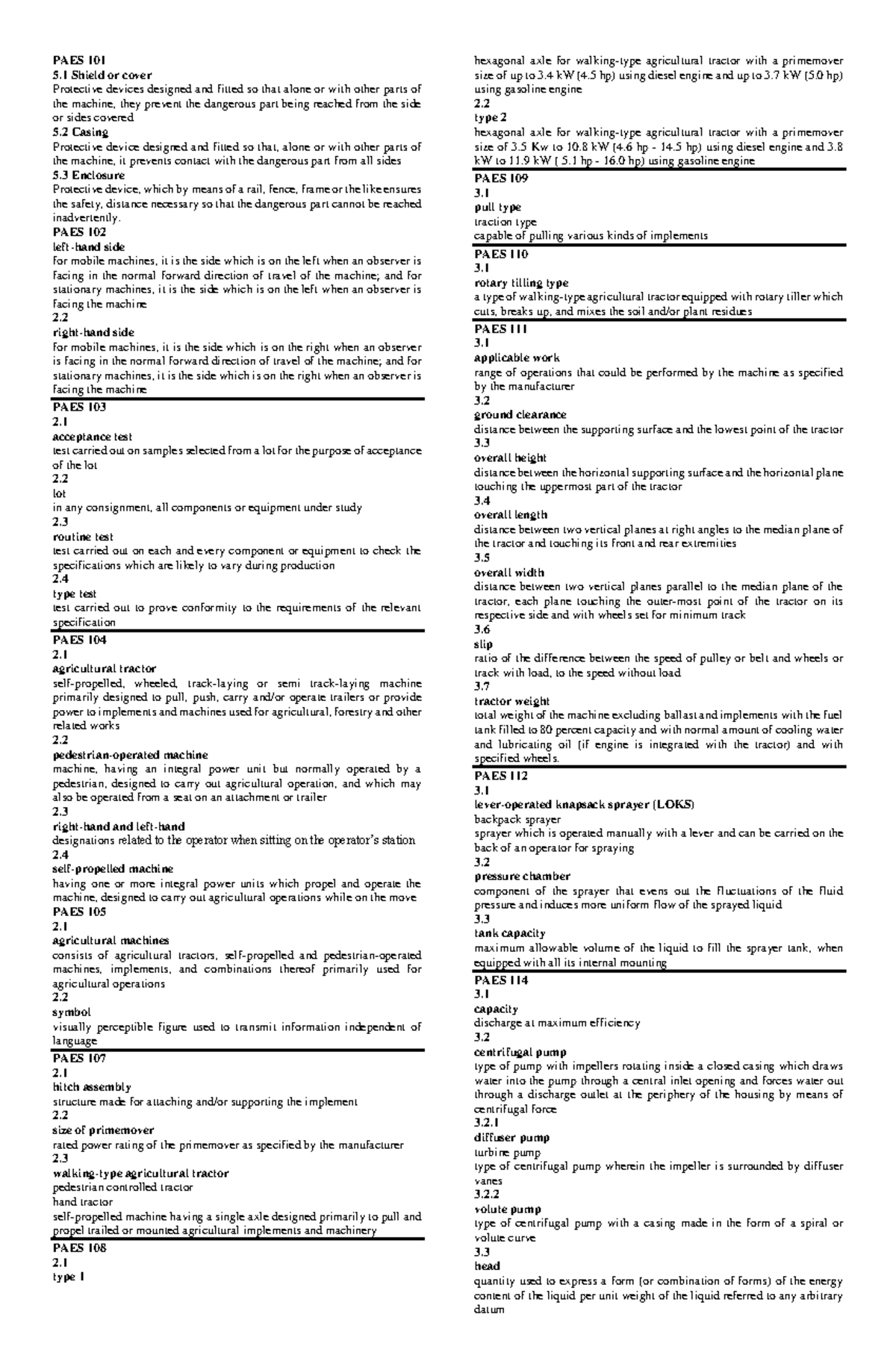 PAES (Agricultural and Biosystems Engineering) - PAES 101 5 Shield or ...