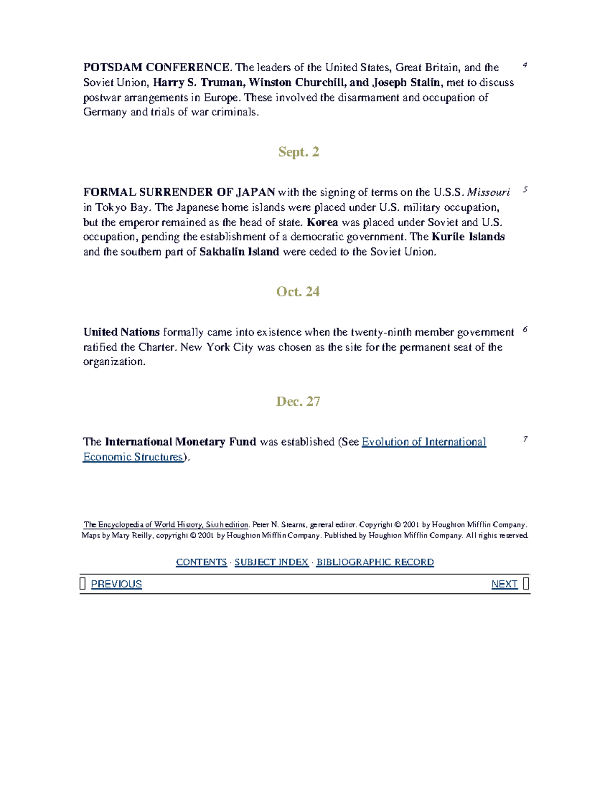 The Encyclopedia of World History The Encyclopedia of World History ...