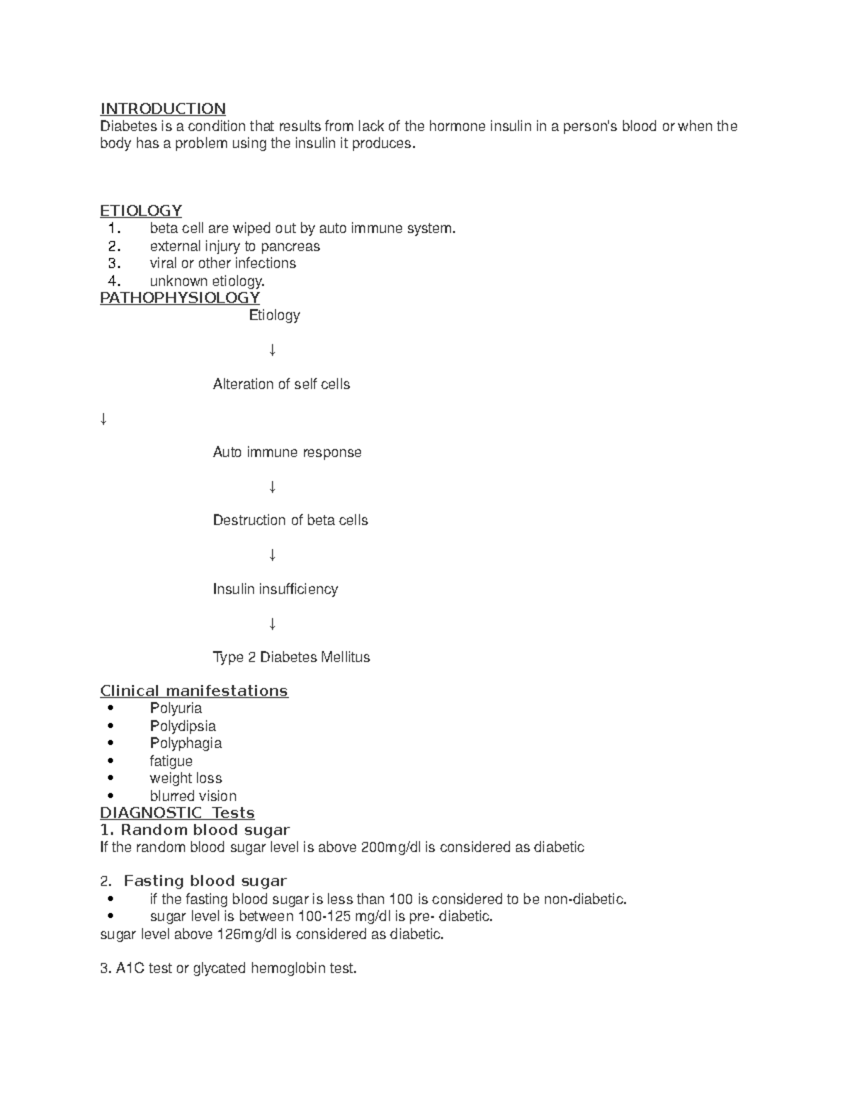 Diabetes for someone - NU278 - Studocu