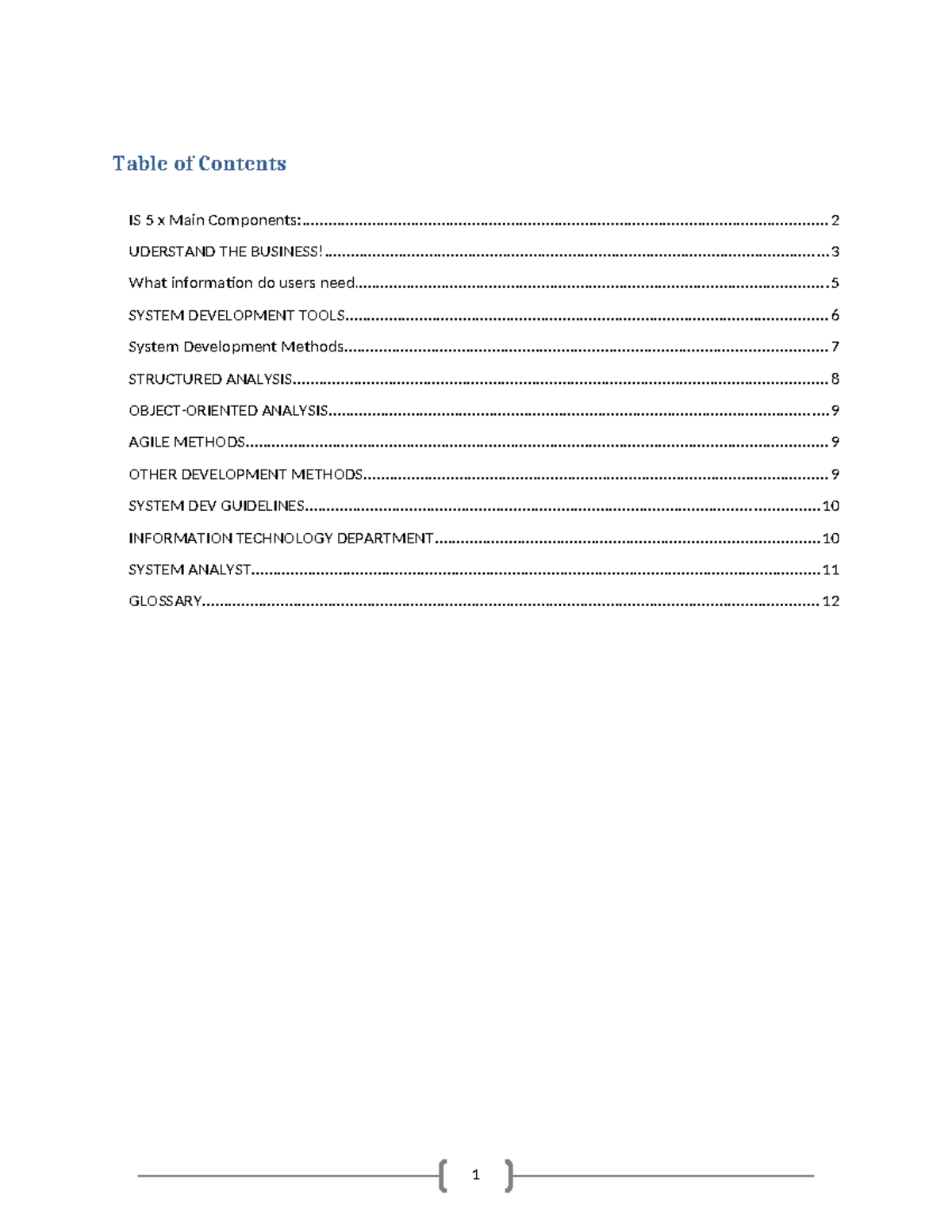 ICT2621-summary - phase 1 - chapter 1 - system planning - Table of ...