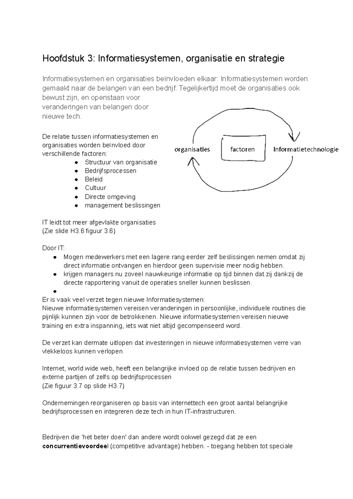 Samenvatting Hoofdstuk 3 bedrijfsinformatiesystemen informatiekunde ...