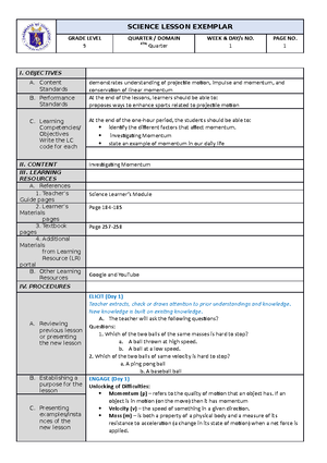Grade 8, Quarter 4-converted-DLL (4TH Quarter) - Grade 8 Daily Lesson ...