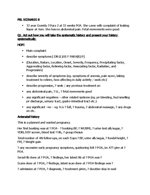 Orthopaedic Critiques(sample pbq questions with answers) - Sample ...