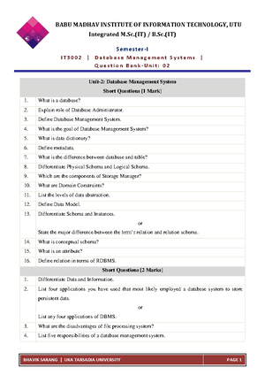 DBMS Korth 6th Edition 7th Chapter Question 22 - Question Design a database for an airline. The ...
