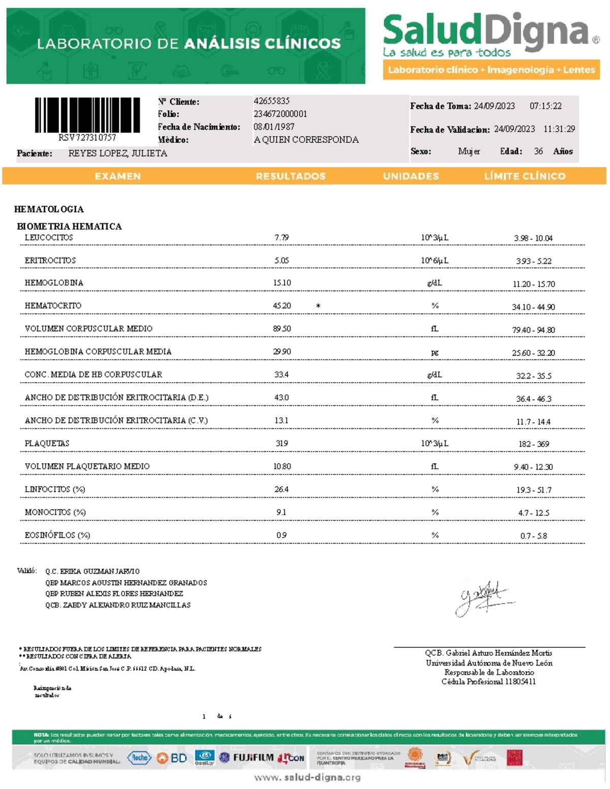 RSV727310757 - uytre - 234672000001 36 A QUIEN CORRESPONDA Folio ...