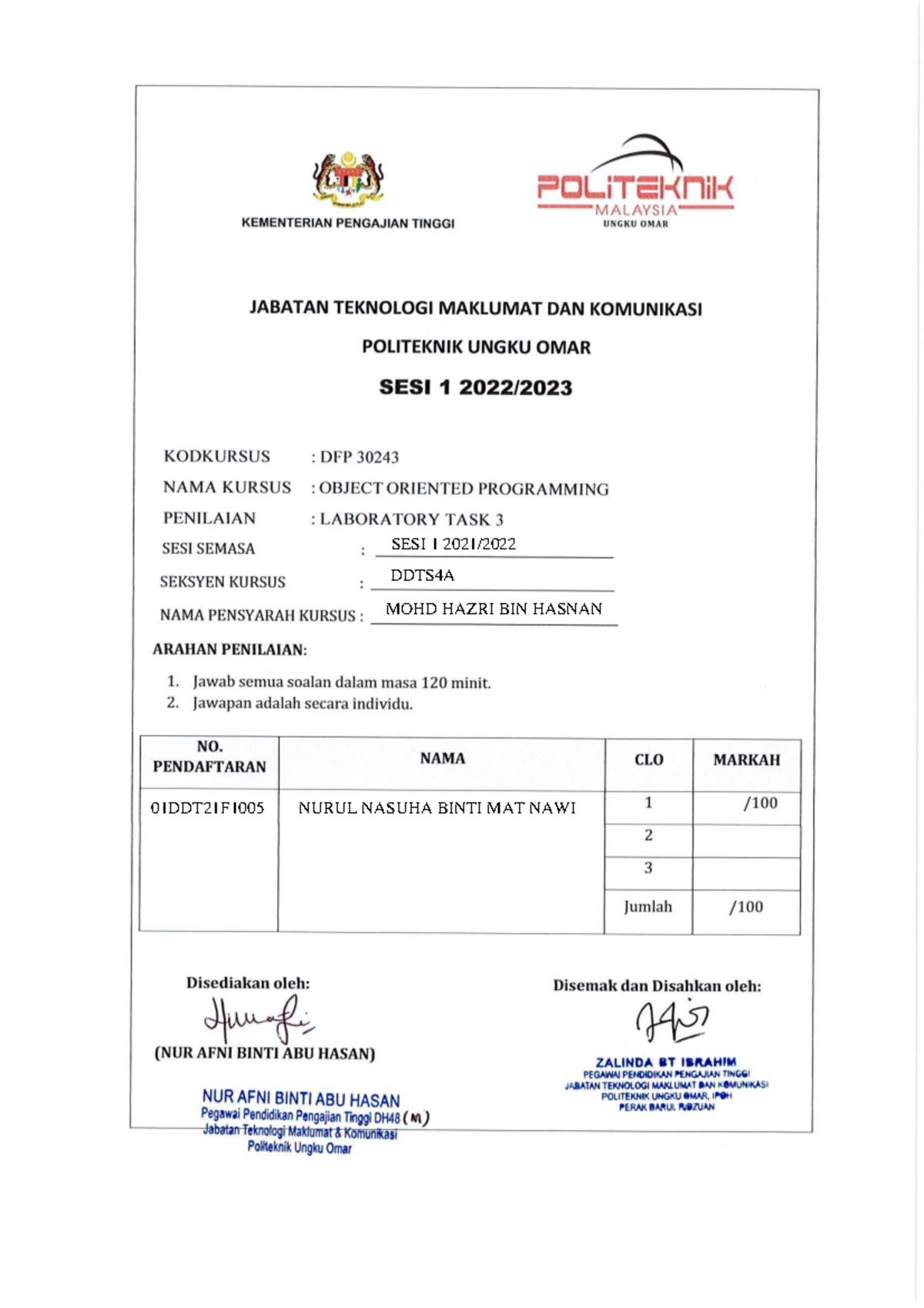 Labtask 3 Oop Oop Web Programming Sesi 1 2021 Ddts4a Mohd Hazri 8522