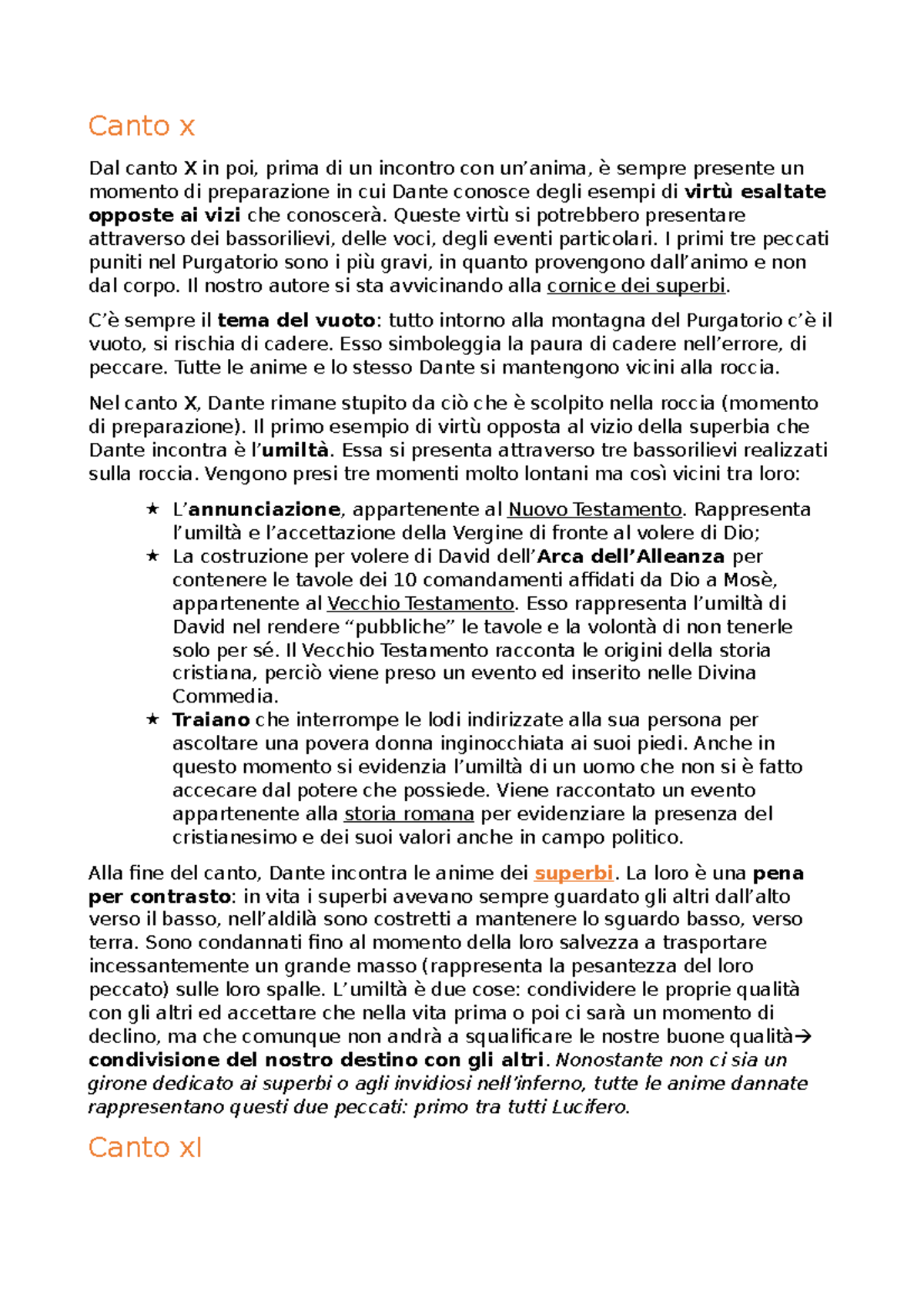 Canto X - g hh hhbjnjnjnjnjnjnj - Canto x Dal canto X in poi, prima di ...