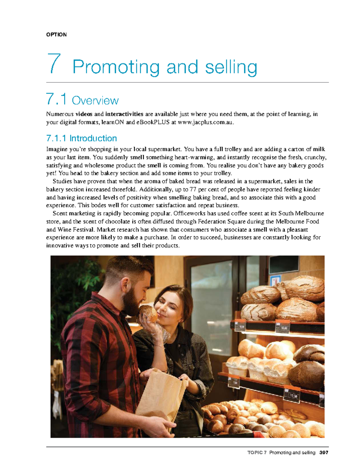 Chapter 7- Promoting and selling - OPTION 7 Promoting and selling 7 ...