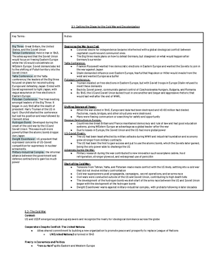 Unit 7 Amsco Notes - Unit 7- WHAP AMSCO Notes 7-Shifting Power Context ...