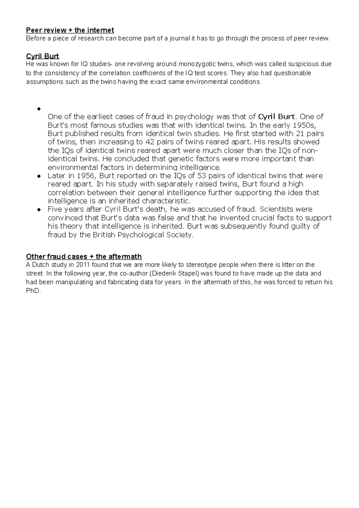 Peer Review Application Task - Peer review + the internet Before a ...