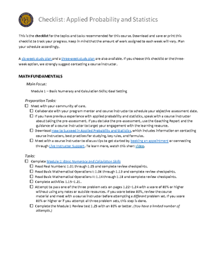 C955 Formulas and Key Concepts - (Please use this document to help you ...