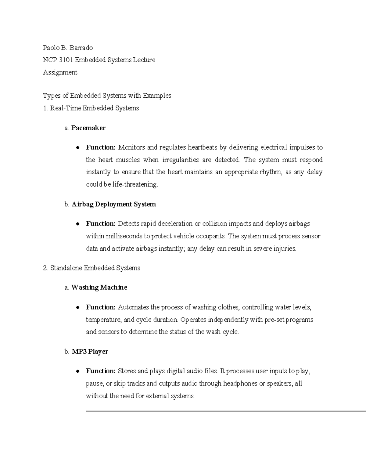 NCP3101 Barrado - Paolo B. Barrado NCP 3101 Embedded Systems Lecture ...