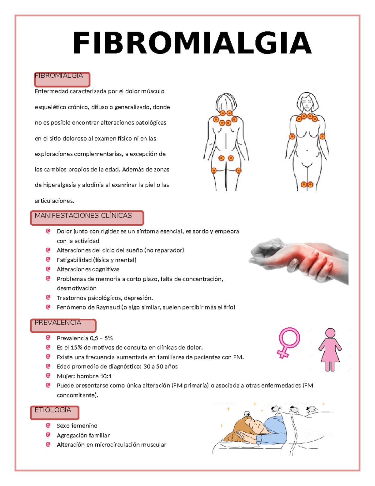 Fibromialgia - FIBROMIALGIA FIBROMIALGIA Enfermedad caracterizada por ...